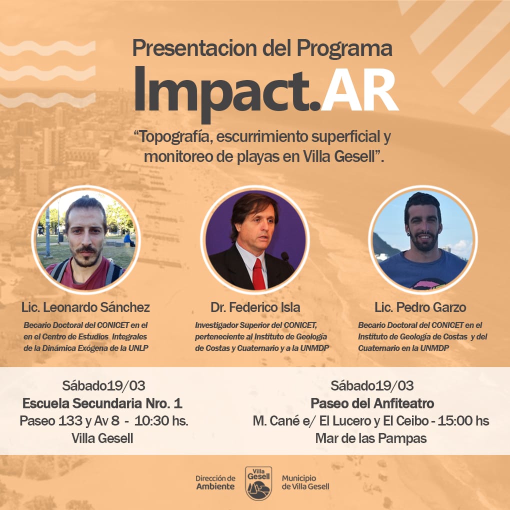 Presentación del Programa Impact.AR – Instituto de Geología de Costas y del Cuaternario